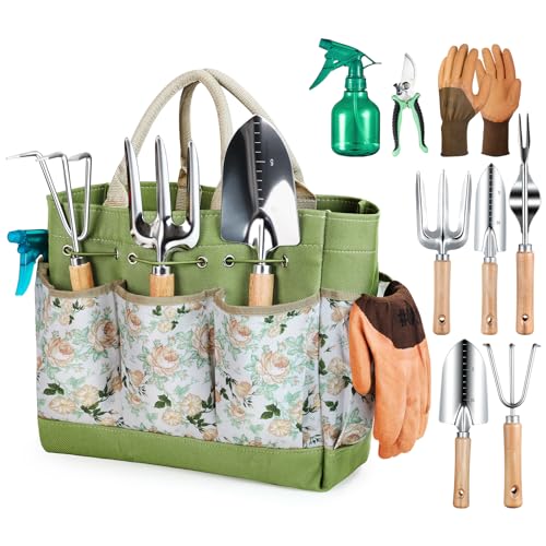 Cool Garden Hand Tools: Discover Ultimate 9-Piece Heavy Duty Gardening ...